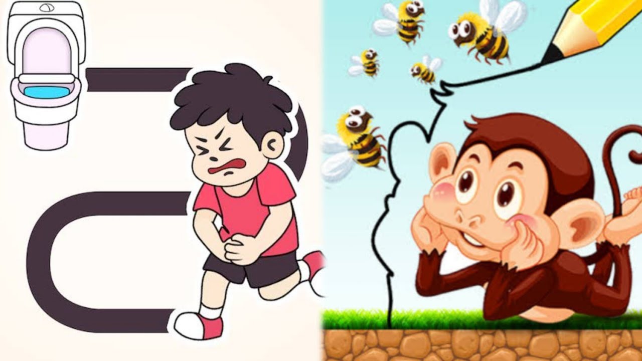 draw to washroom game 🆚 save the money 🆚 doll stack game gameplay All ...