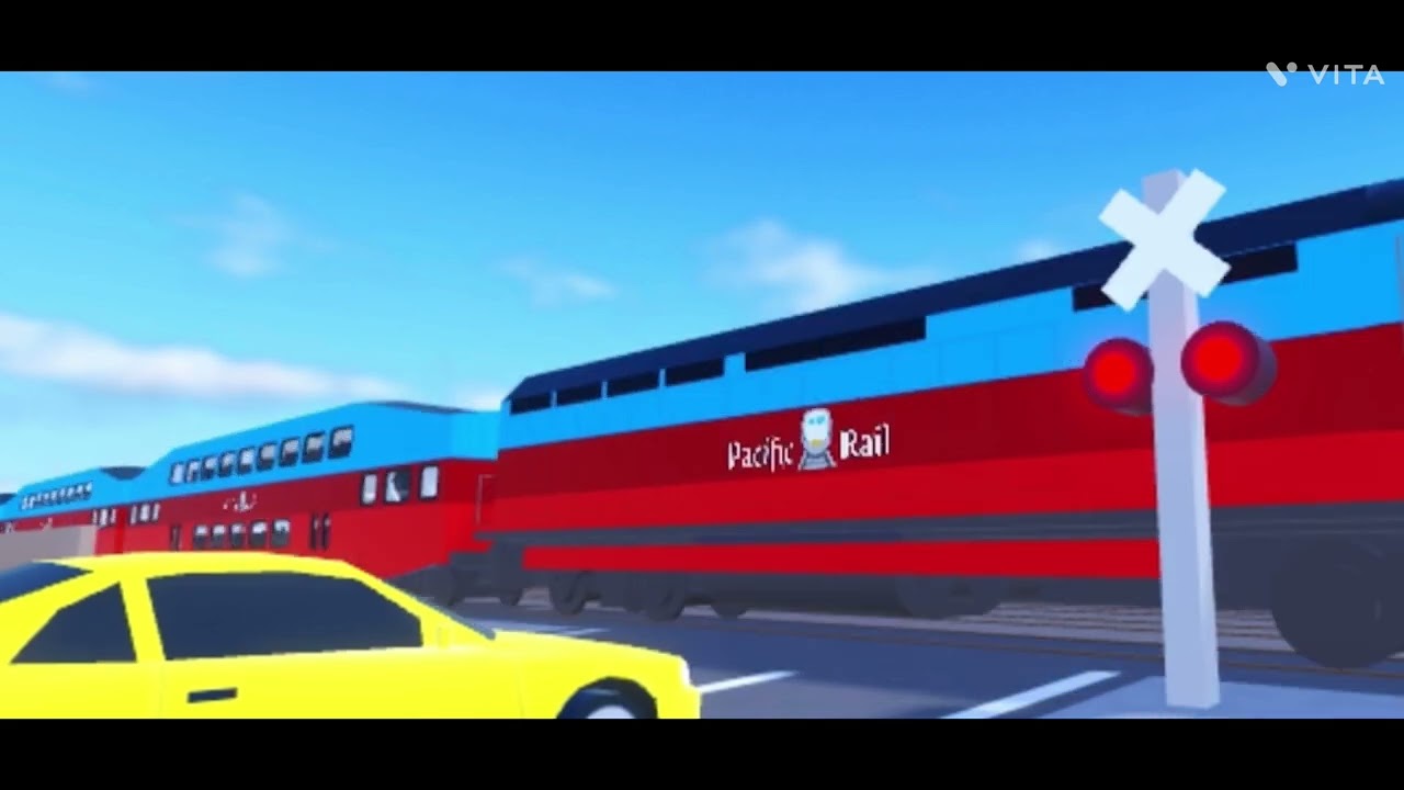 Roblox railroad crossing lapse shot compilation - YouTube