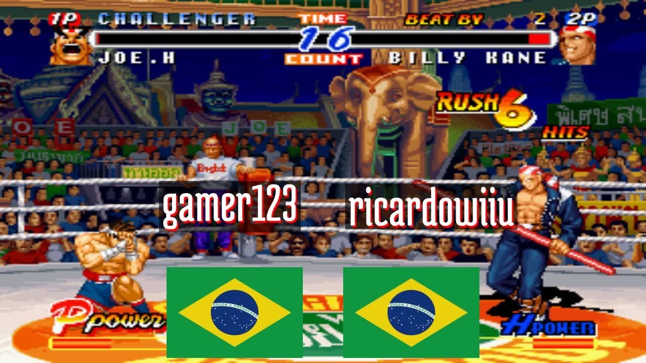FT5 @rbff2h: gamer123 (BR) vs ricardowiiu (BR) [Real Bout Fatal Fury 2 ...