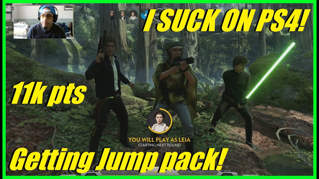 Star Wars Battlefront - Getting used to the PS4! | Unlocking jump pack ...