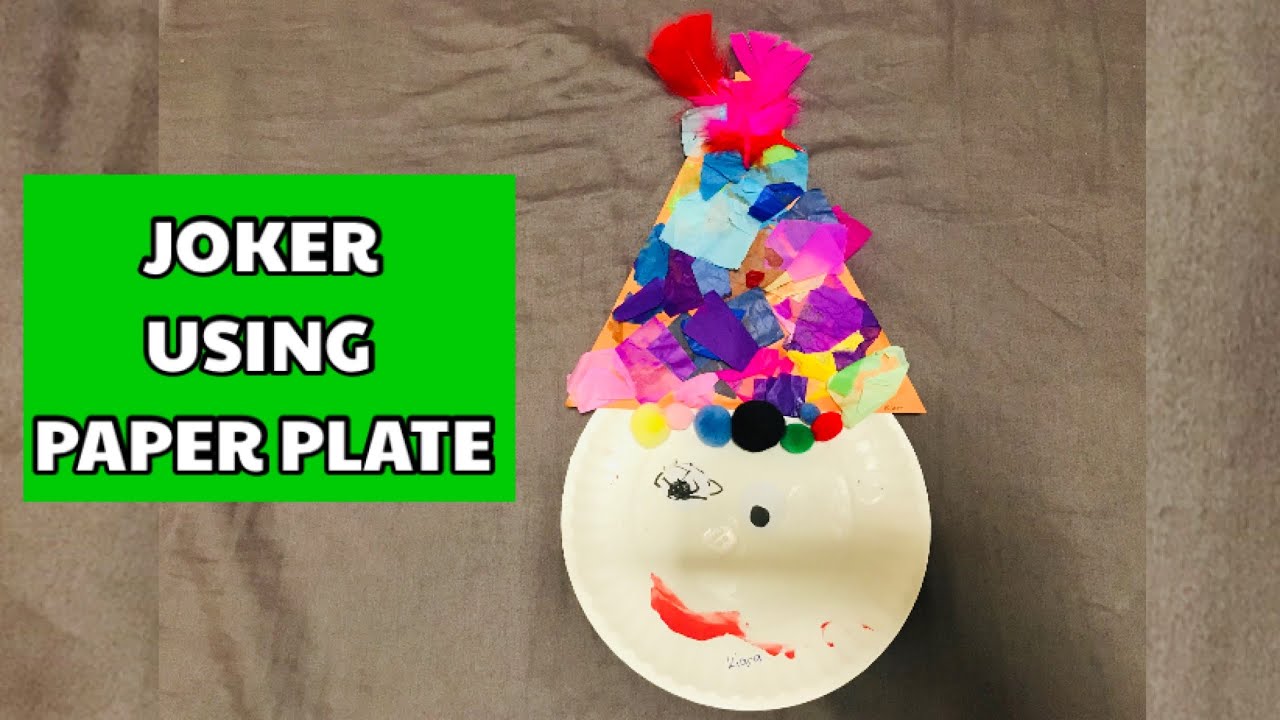 How To Make Joker From Thermocol Plate || How To Make Joker Face With ...