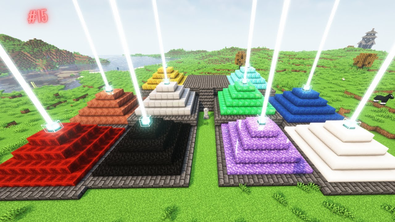 J'ai fais tout les Beacon de Minecraft !!! - YouTube