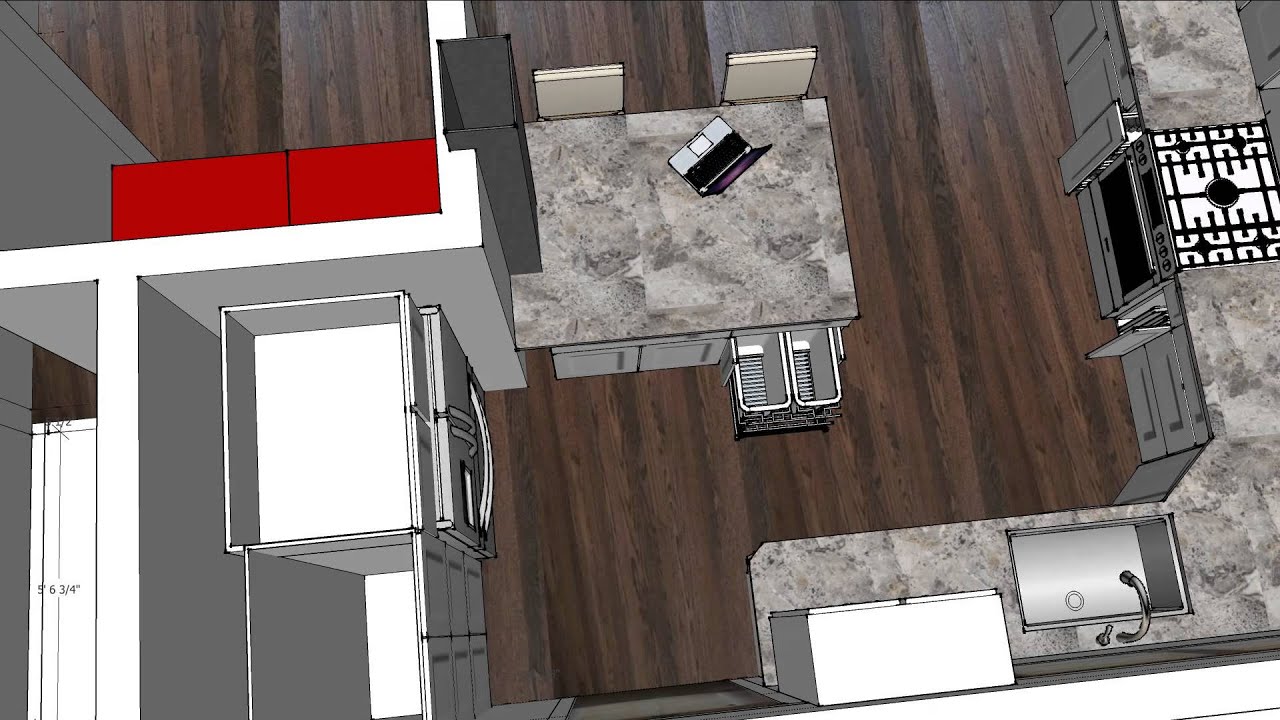 kitchen walk-thru plan - YouTube