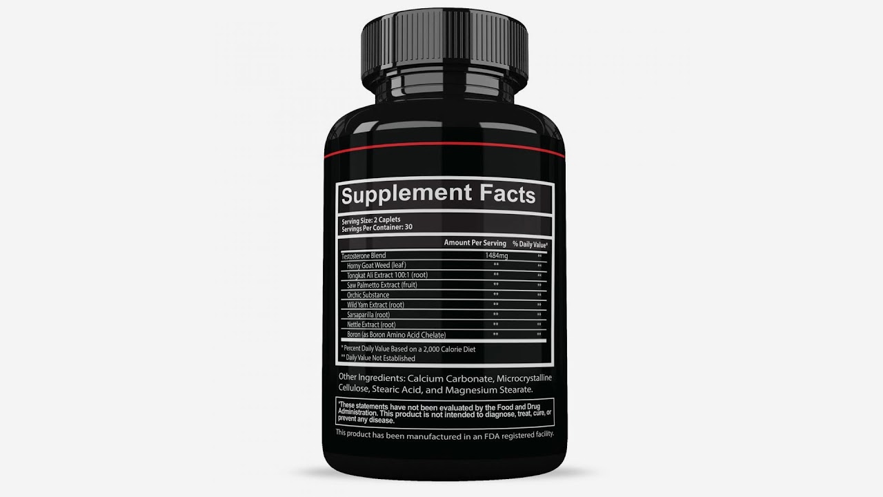 Prime Labs Men's Testosterone Booster (60 Caplets) - Natural Stamina ...