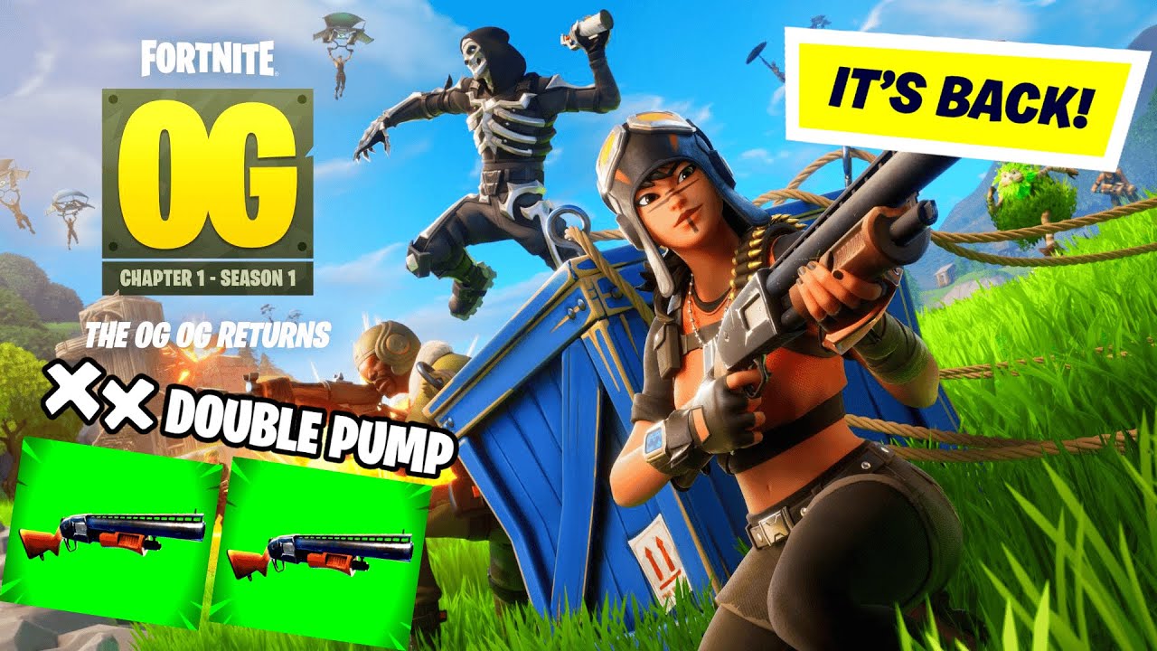 Fortnite OG is back! DOUBLE PUMP, OG BOLT-ACTION SNIPER! Clutch at 16HP ...