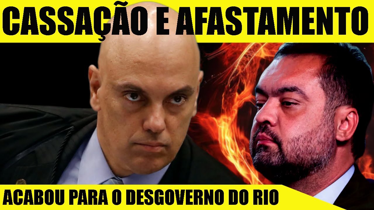 CLAUDIO CASTRO CASSADO E AFASTADO DO GOVERNO DO RIO! COLOCOU A VIDA DE ...