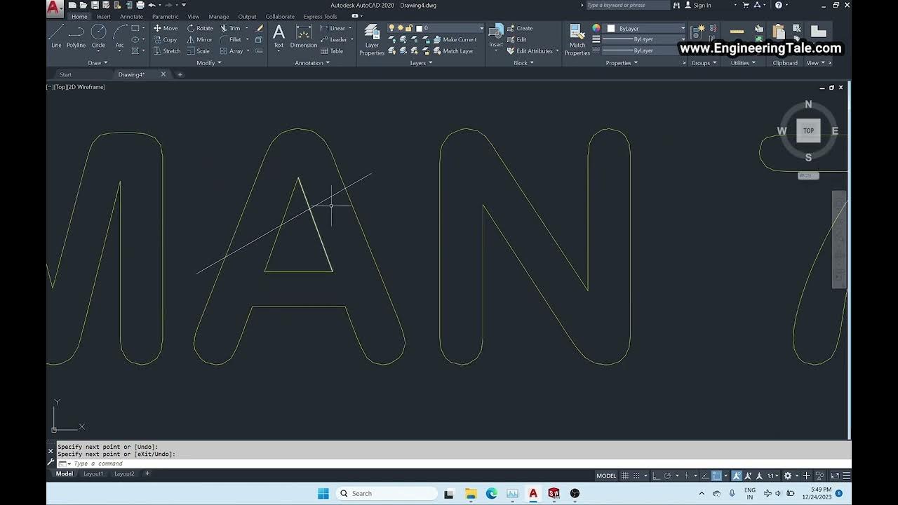 creating text in AutoCAD for laser/plasma cutting - YouTube