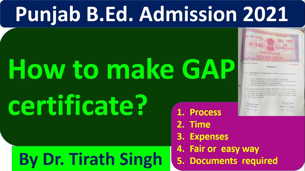 How to make GAP certificate? - YouTube
