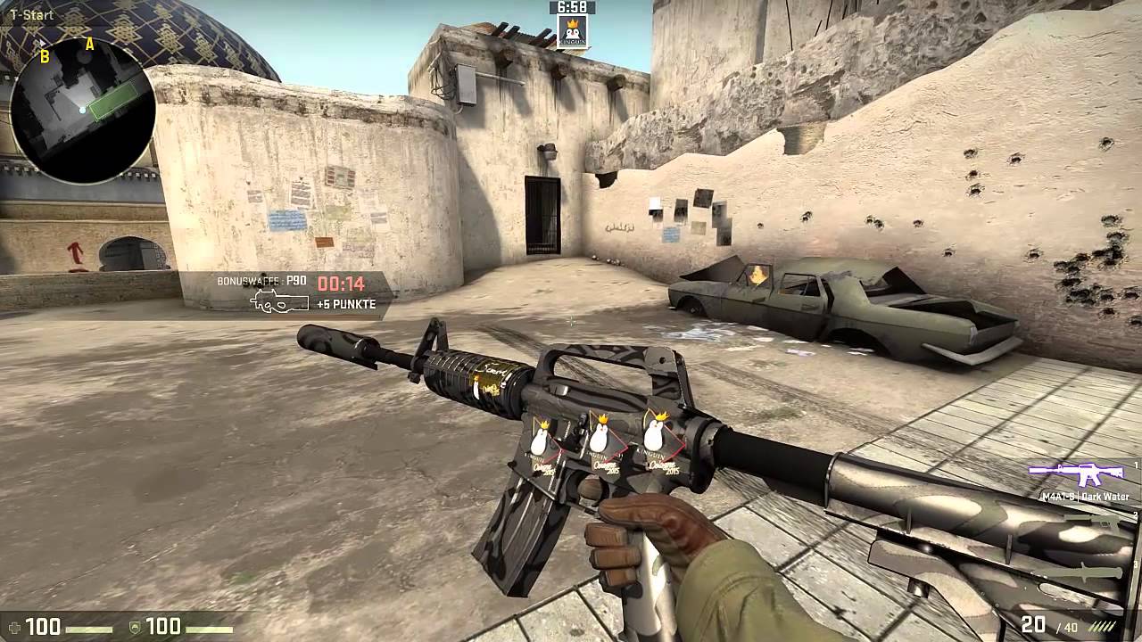 M4A1S DARK WATER KINGUIN + GAMEPLAY - YouTube