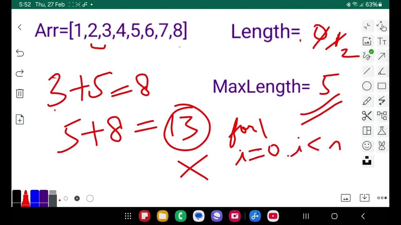 Leetcode 873 - Longest Fibonacci-Like Subsequence Explained! 🎯 | HashSet Magic - YouTube