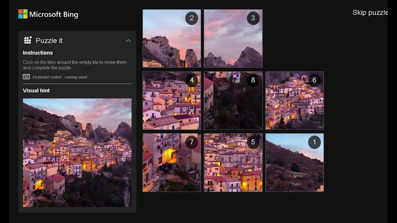 AI Solves Microsoft Bing Slide Puzzle (ASMR) - YouTube