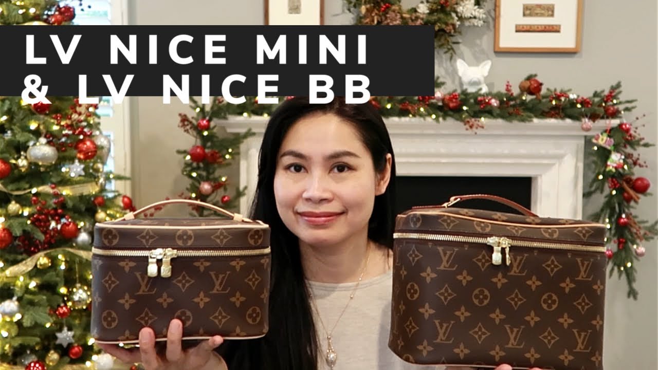 Comparison: Louis Vuitton Nice mini & Nice BB - YouTube