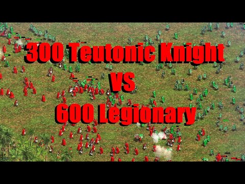 Age Of Empires 2: Definitive Edition - 300 Teutonic Knights VS 600 ...