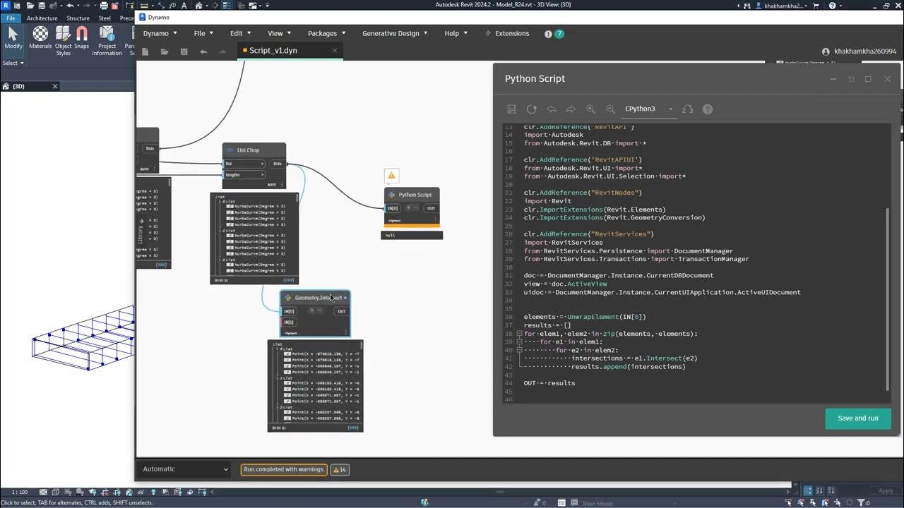 #1 Dễ dàng viết node Geometry.Intersect trong Dynamo bằng Python | Dynamo | Revit | PyReivt ...