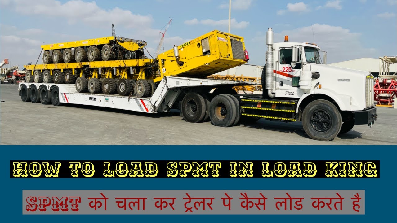 #SPMT #OPERATOR #SCHEUERLE #NICOLAS SPMT DRIVE THROUGH LOADING AT ...