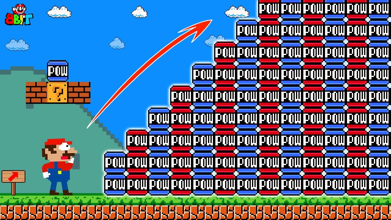 What if Mario Collect 999 POW Block in New Super Mario Bros. Wii ...