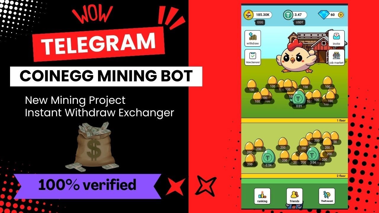 Coinegg Miner Bot থেকে টাকা ইনকাম । Coinegg Mining Bot 100% Income ...