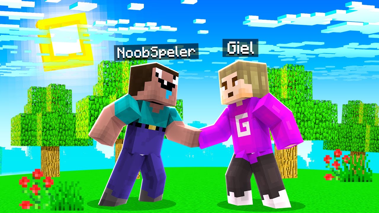 Ik ONTMOET Een NOOB SPELER In Minecraft! (Survival) - YouTube