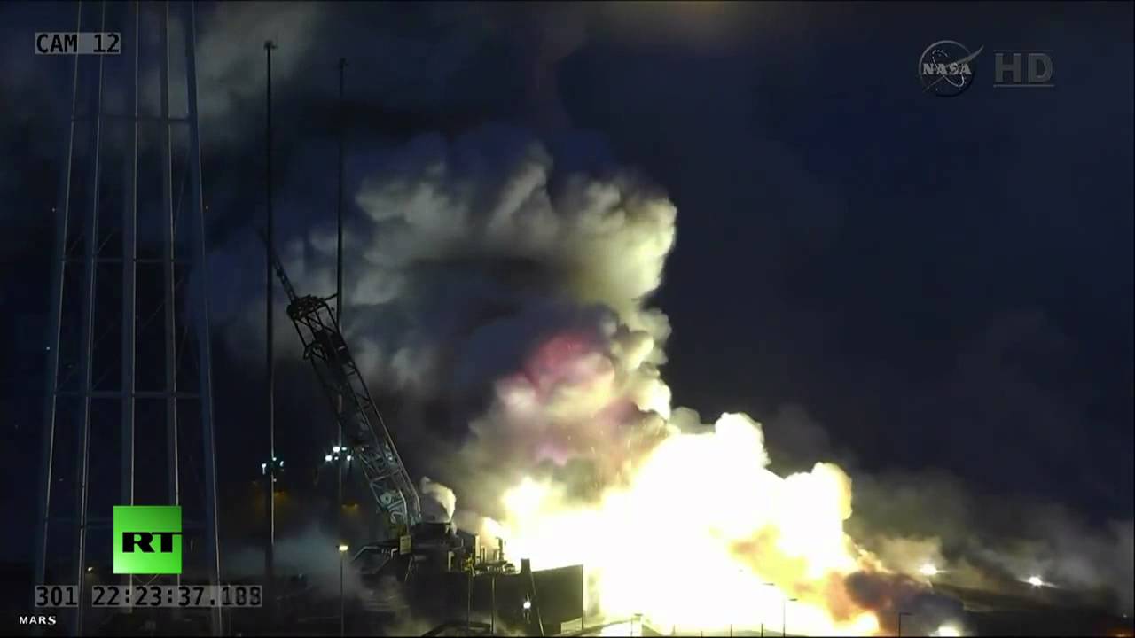 NASA Rocket Explodes Seconds After Launch In Virginia - YouTube