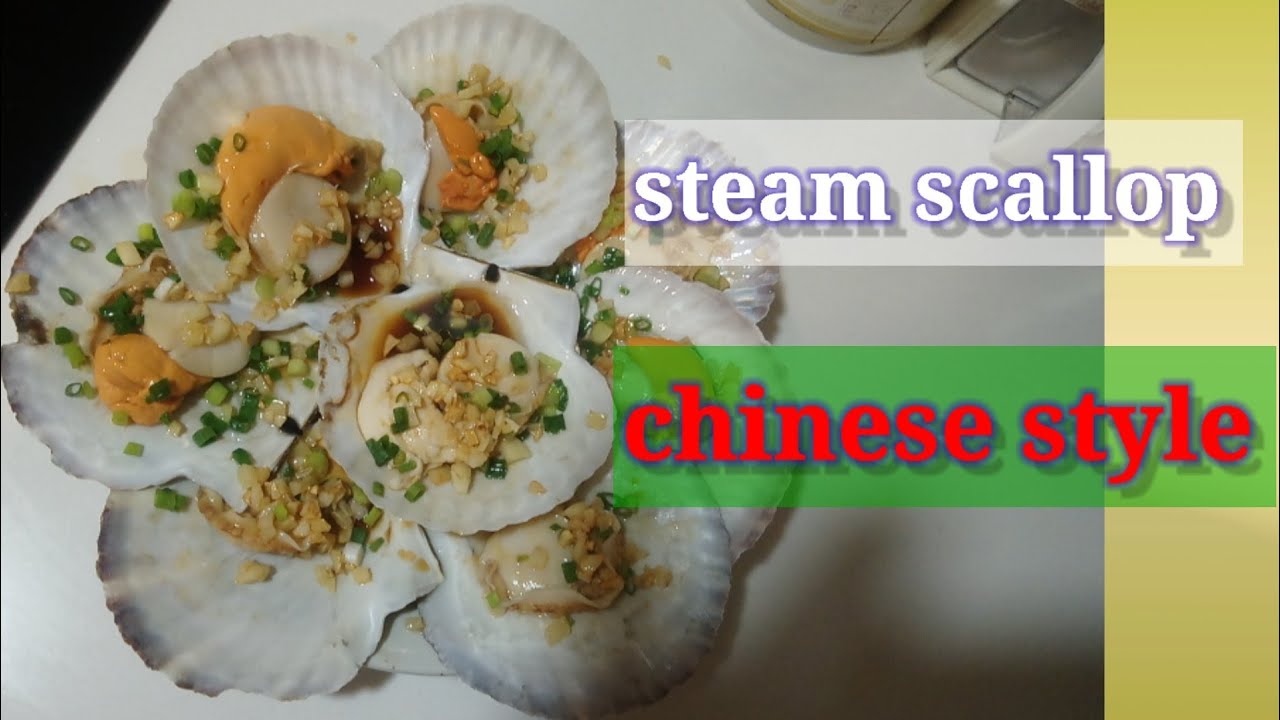 Easy way of steam scallop / chinese style - YouTube