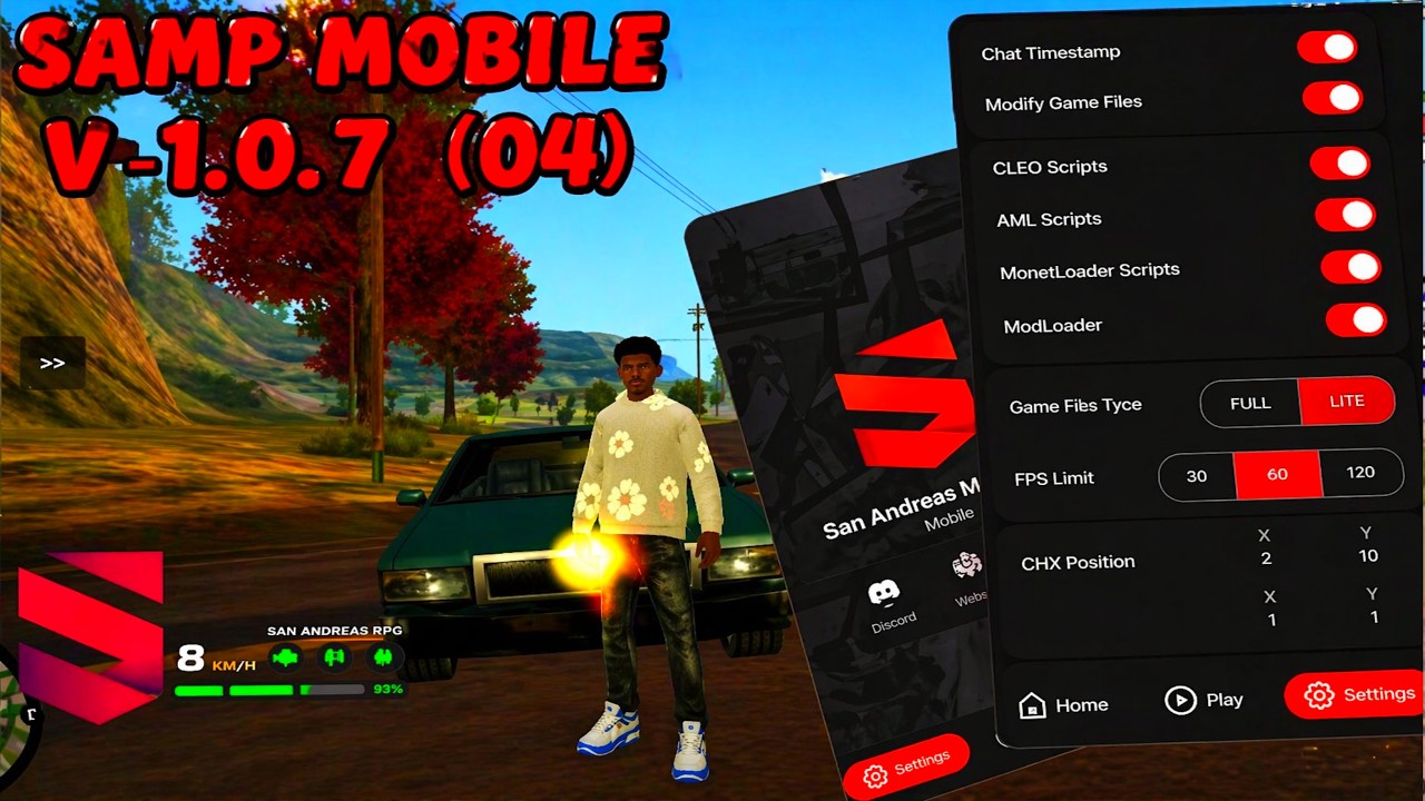 SAIO🤩!APK SAMP MOBIL v1.0.7 (0.4) + DATA [SUPORTE A LOCK ON] Funiona no ...