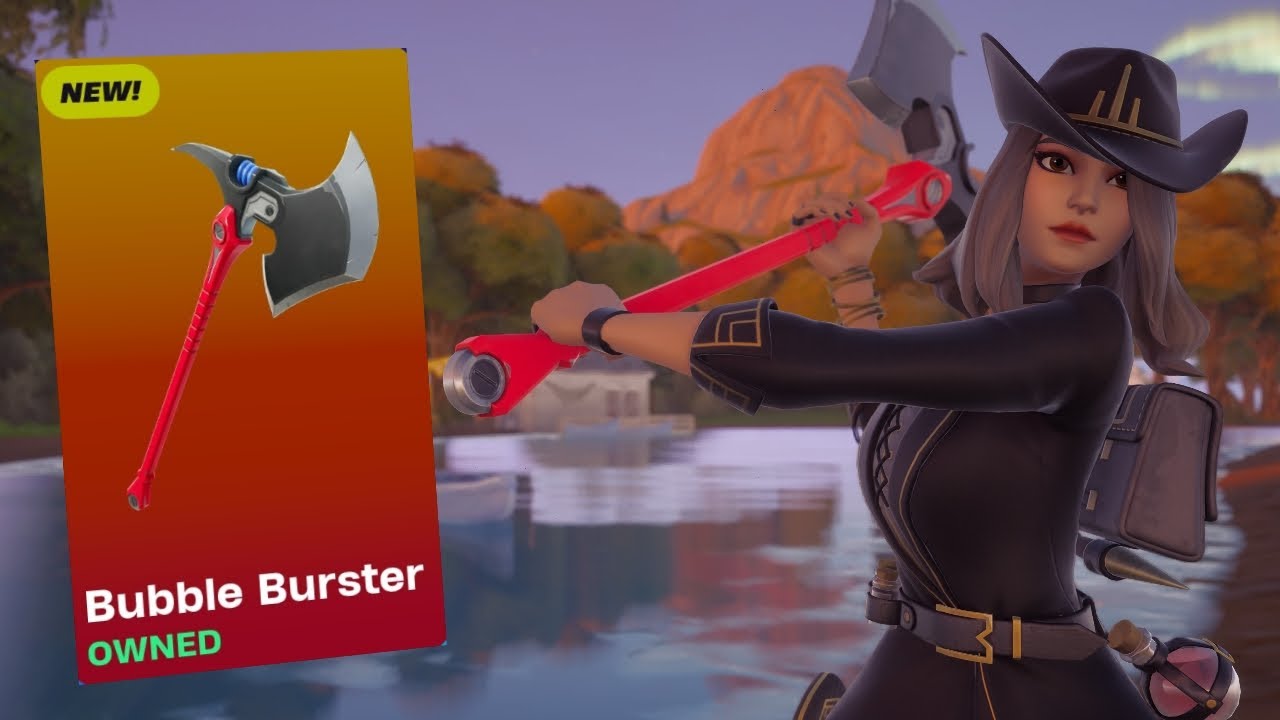 *New* BUBBLE BURSTER Pickaxe Gameplay In FORTNITE! - YouTube