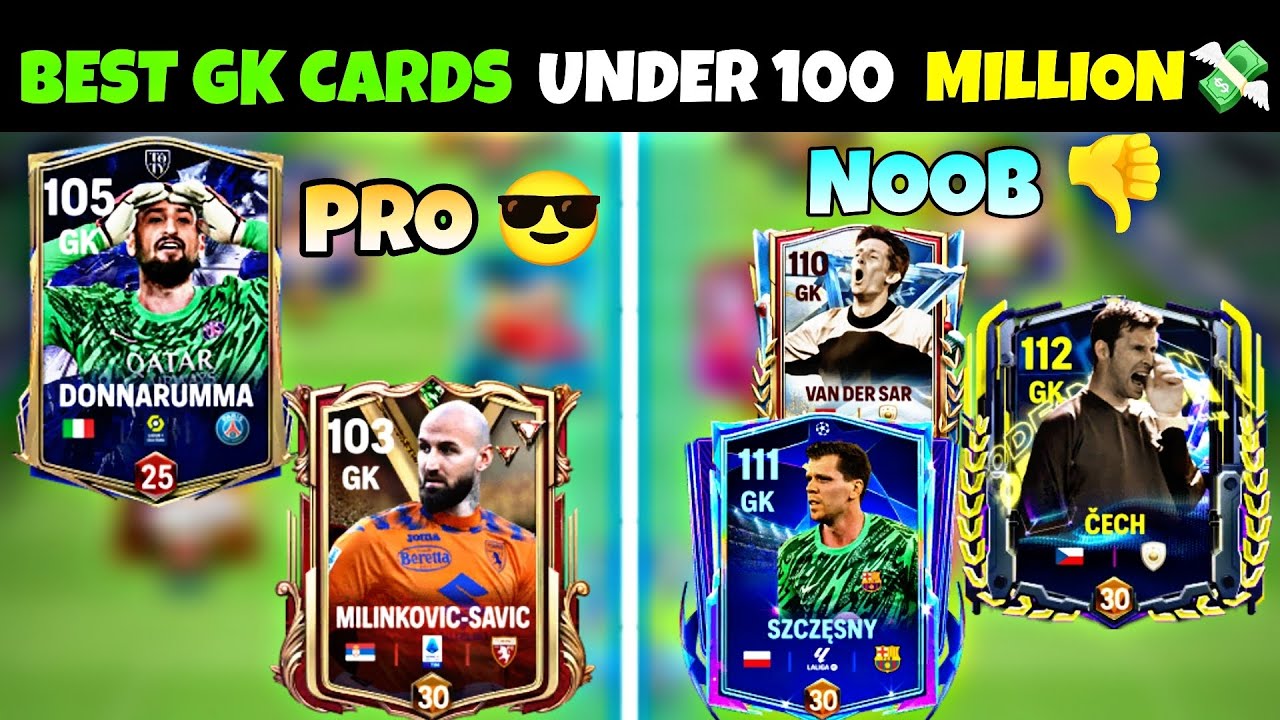BEST CHEAP BEAST GK CARDS UNDER 100 MILLION IN FC MOBILE 💸‼️BEST GK FC ...