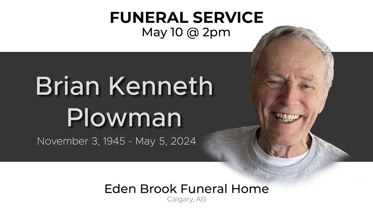 Brian Plowman Funeral Service - YouTube