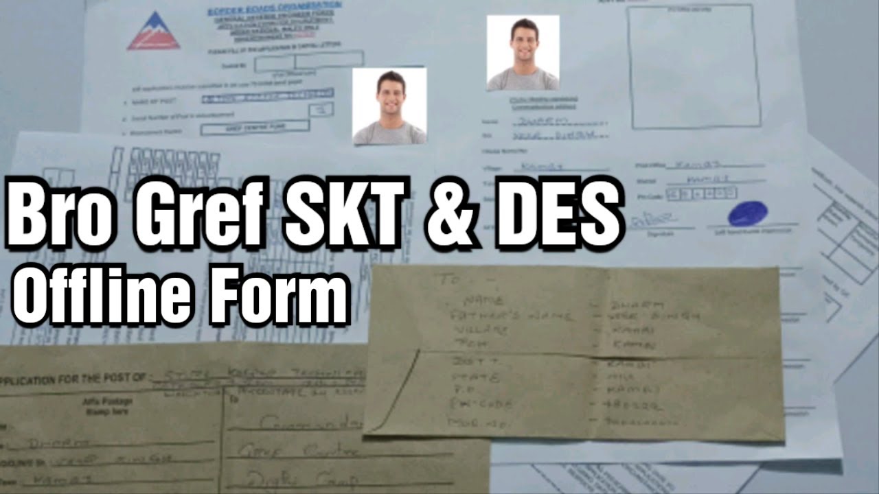 Bro Gref SKT & DES Offline Form 2022 Kaise Bhare | How To Fill Bro Gref ...