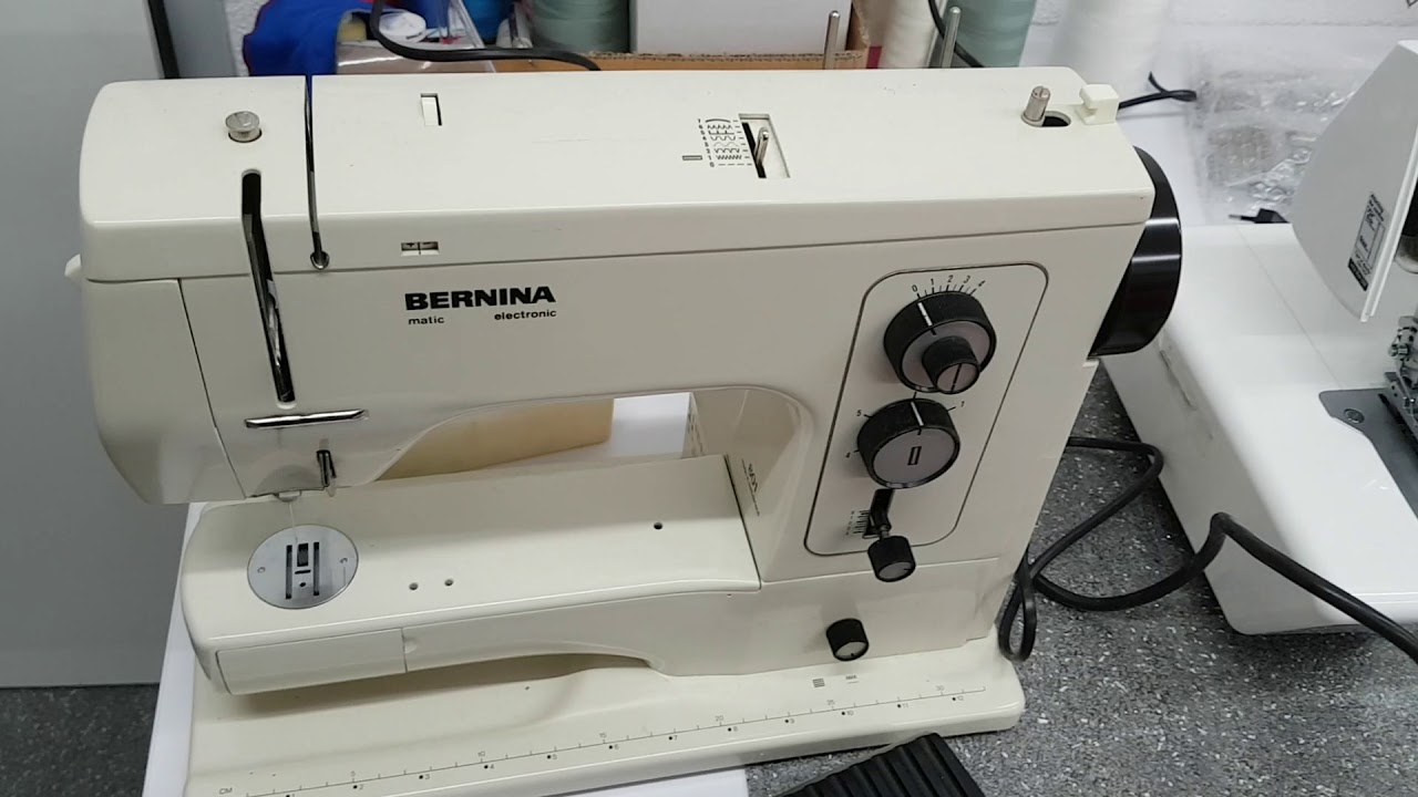 Bernina 801 Fussanlasser Test - YouTube