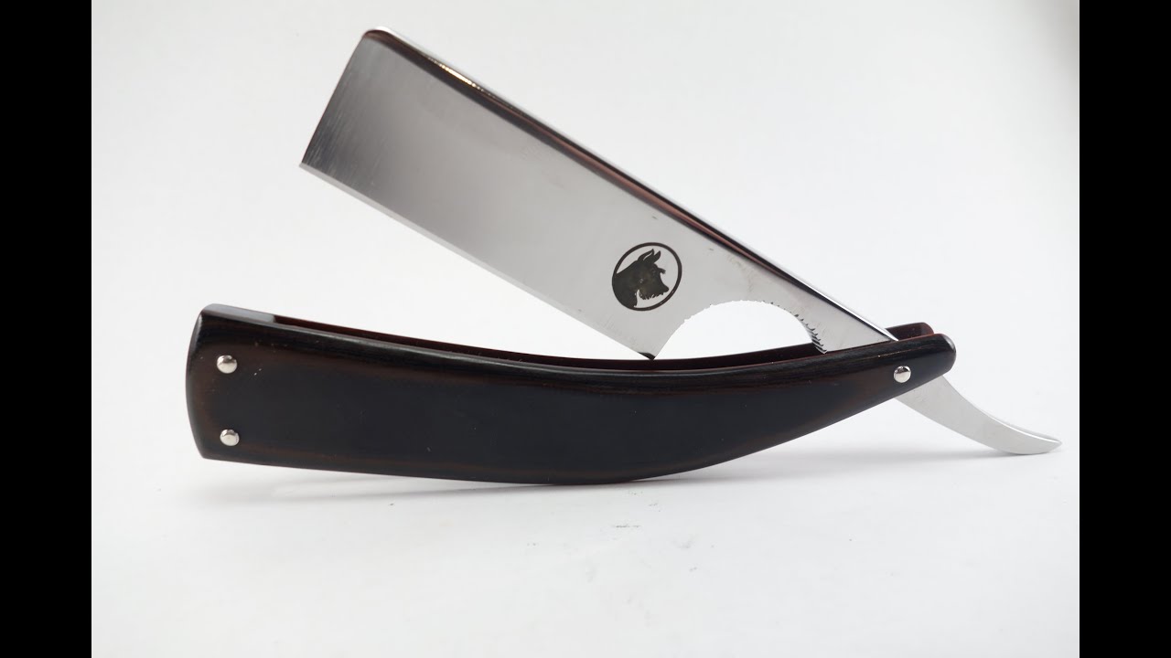 Scottish Razor Co. Custom straight razor first use. - YouTube
