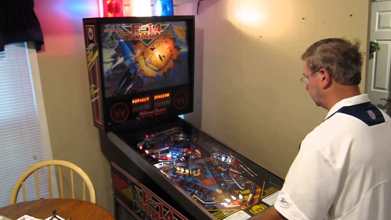 LED F14 Tomcat Pinball Machine hits Multiball - YouTube