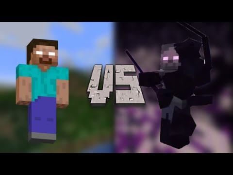 Herobrine vs Withered Symbiont - Minecraft Mob Battle - YouTube