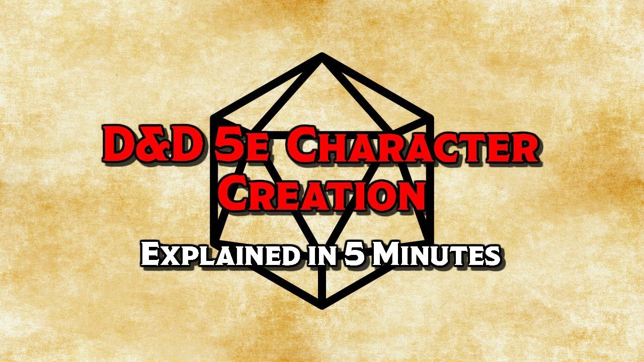 D&D 5E Character Creation Explained In 5 Minutes - YouTube