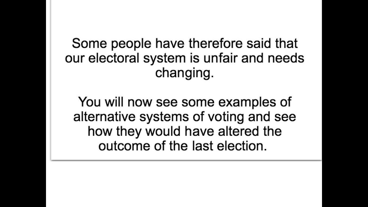 Voting Systems - PR Explained - YouTube