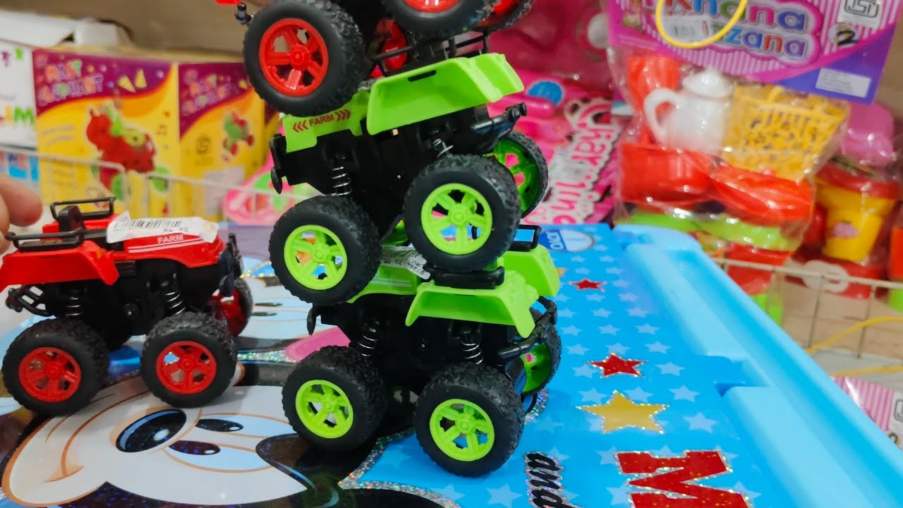 Challenge of Stacking Mini Tractors One Above Ahe Other! - YouTube