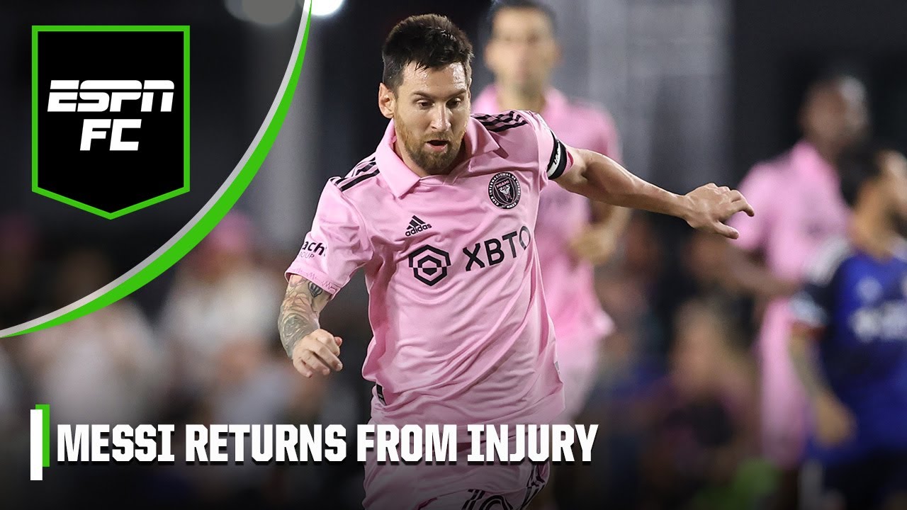 Lionel Messi returns from injury for Inter Miami after missing 4 ...