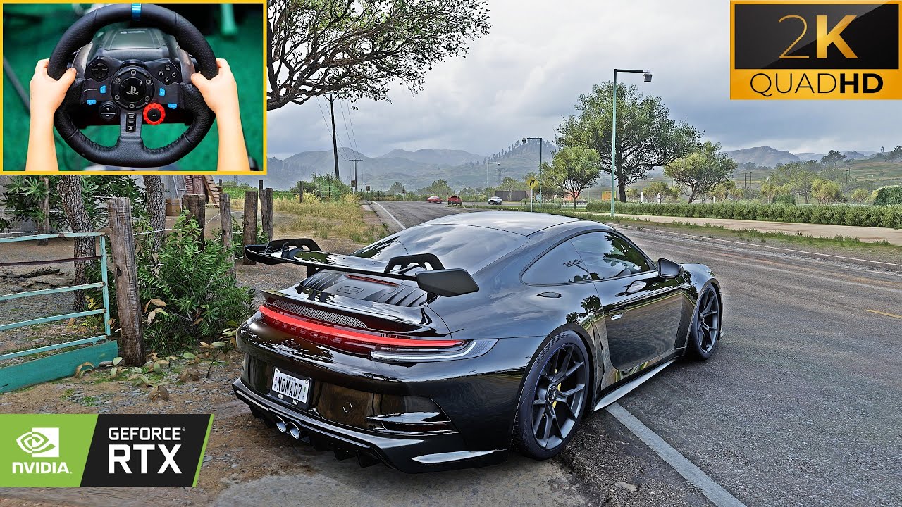 Porsche 911 GT3 - Logitech G29 Steering wheel gameplay | Forza Horizon ...