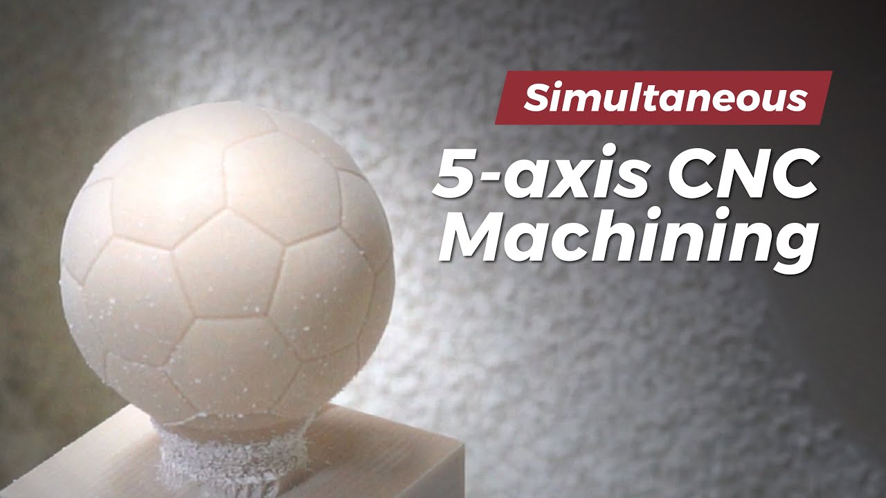 Simultaneous 5-axis CNC Machining a Football | Unionx - YouTube