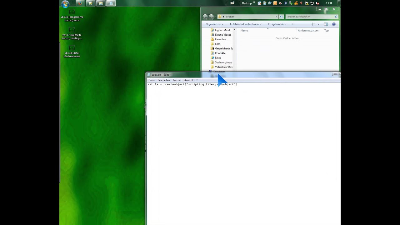 Visual Basic Script [19] Datei kopieren | Programmieren lernen für Anfänger - YouTube