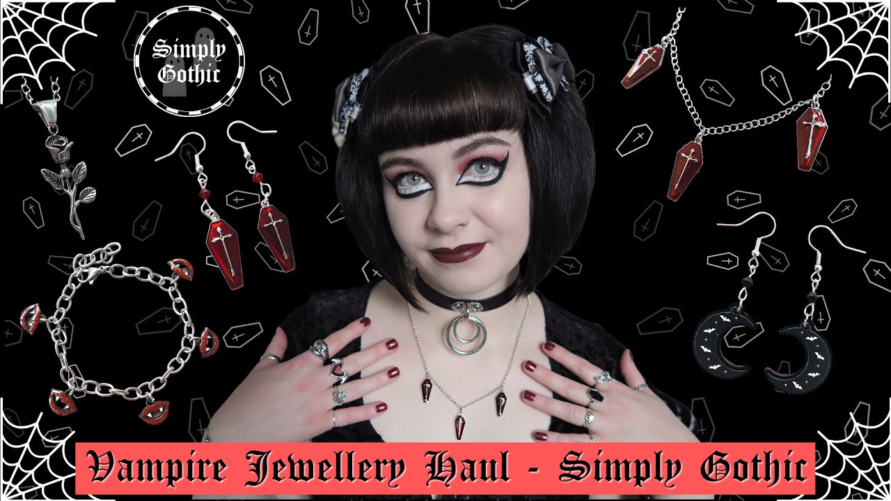 SIMPLY GOTHIC VAMPIRE JEWELLERY COLLECTION - GOTH ALTERNATIVE JEWELLERY ...