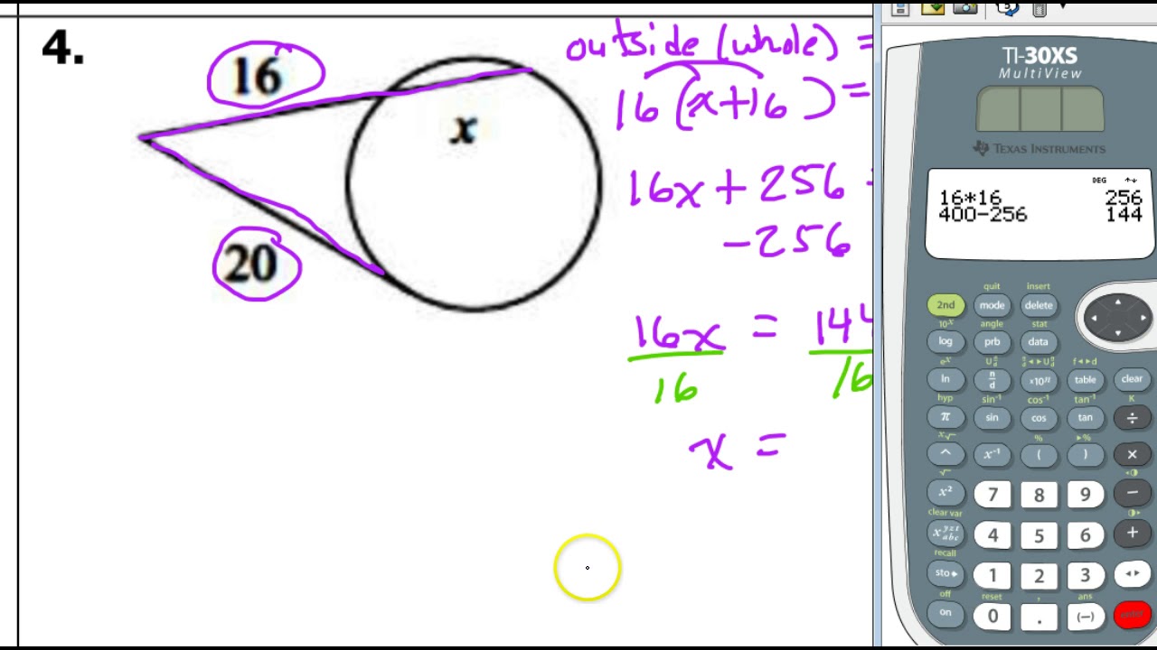 Day 11 HW Relationships Between Arcs, Angles and Segments of a Circle ...