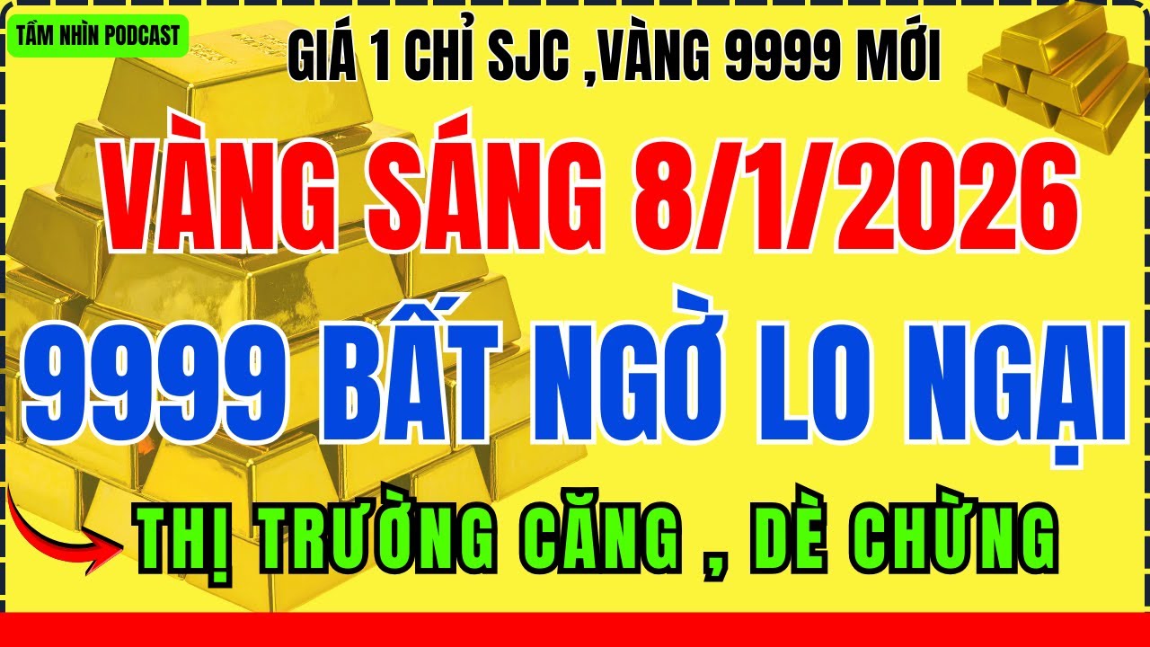 GIÁ VÀNG SÁNG 8/1/2026: Neo Cao Căng Thẳng – Vì Sao Cả Thị Trường Đều ...