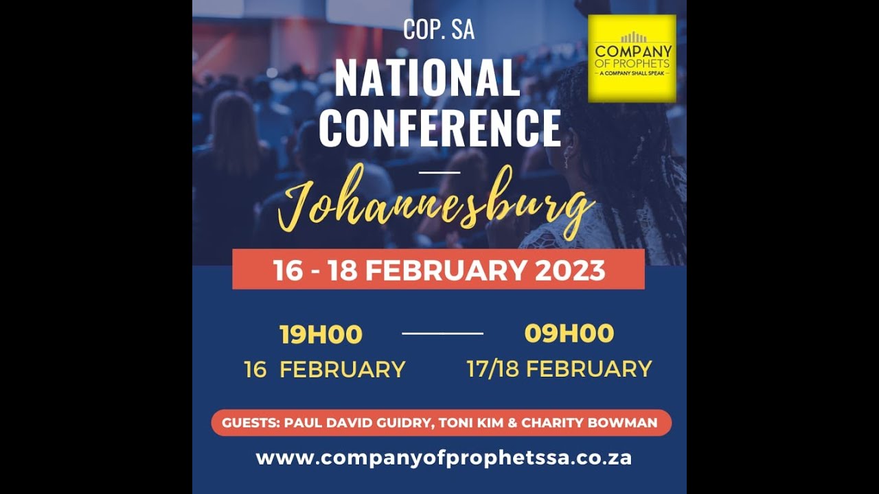 COMPANY OF PROPHETS NATIONAL CONFERENCE... BE SURE TO REGISTER... - YouTube