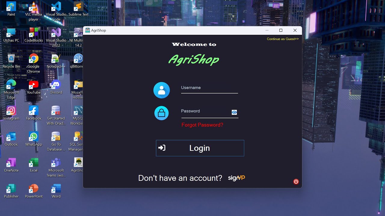 AgriShop application using c# - YouTube