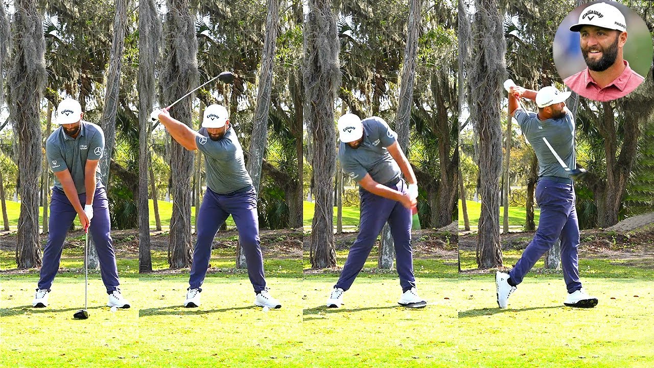 ジョン・ラーム Jon Rahm プロゴルファー DRIVER SHOT SLOW MOTION !!! - YouTube