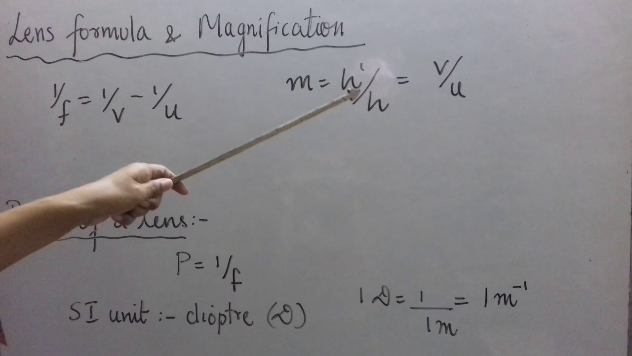 Class X - Physics | Light | Refraction VIII (Sign convention, Lens ...