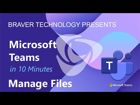 Microsoft Teams Training - Managing Files - YouTube