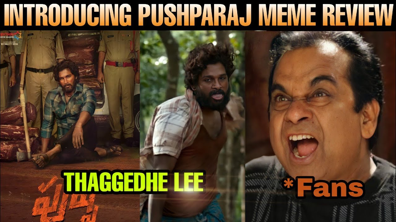 PUSHPA TEASER MEME REVIEW | Pushpa Teaser | Allu Arjun | Pushpa ...