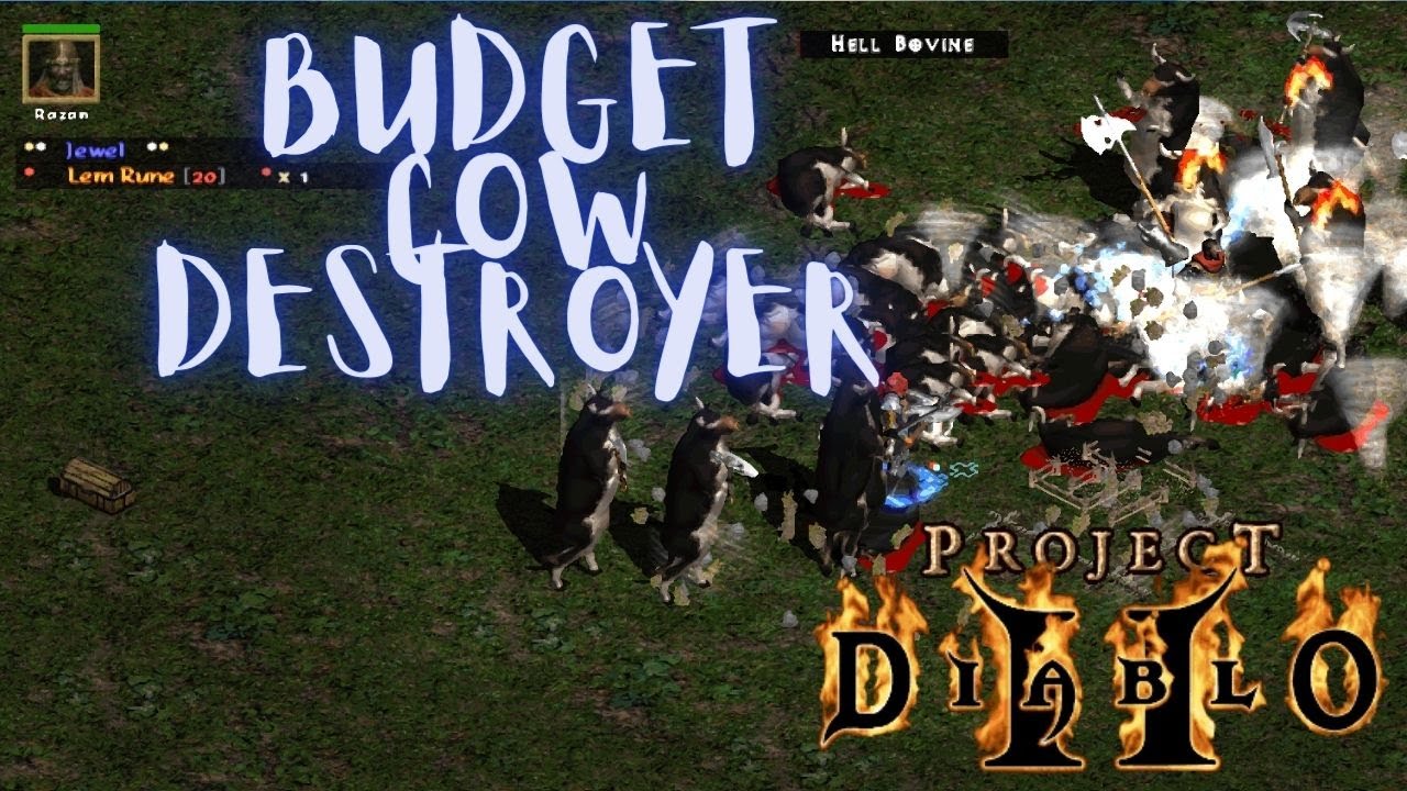 Project Diablo 2 (PD2) Season 3 - Best Budget Cow Build - YouTube